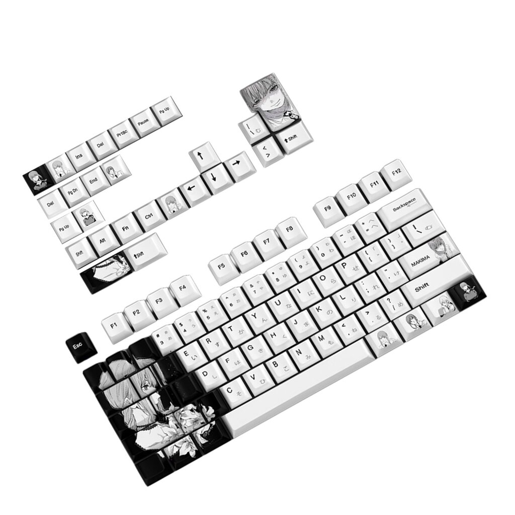 Колпачки для клавиш 105Key PBT Оригинальной Высоты для Механической Клавиатуры Office & Game Catoon