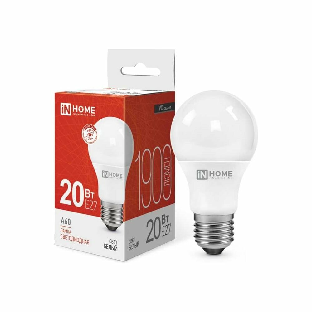 Светодиодная лампа IN HOME LED-A65-VC