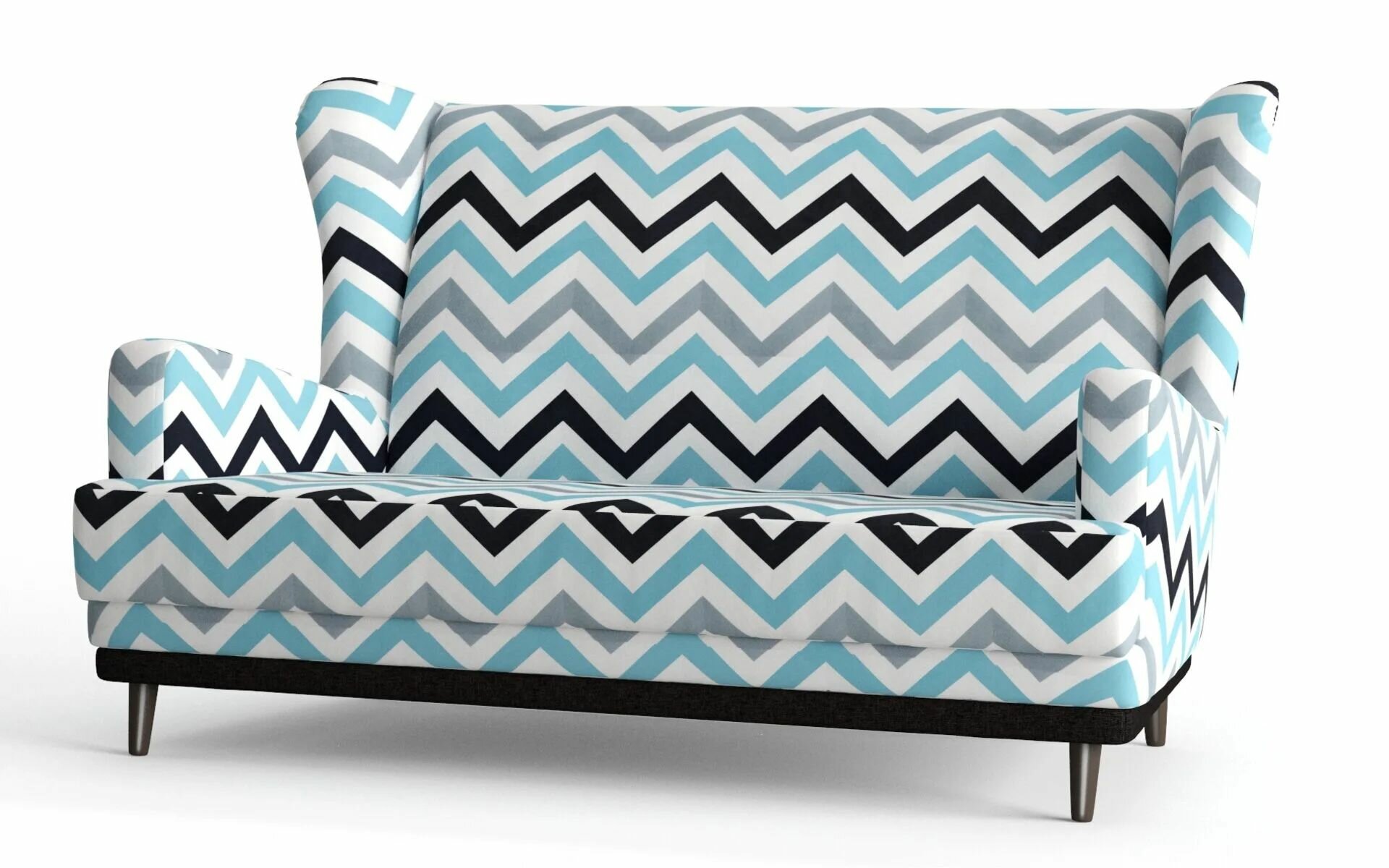 Диван прямой Оскар, ZigZag Blue NEW