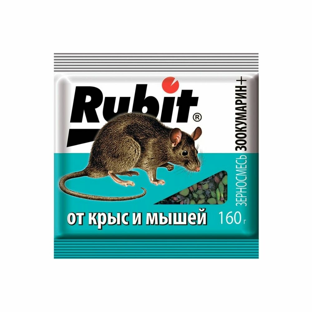 Зерновая смесь от грызунов RUBIT зоокумарин+