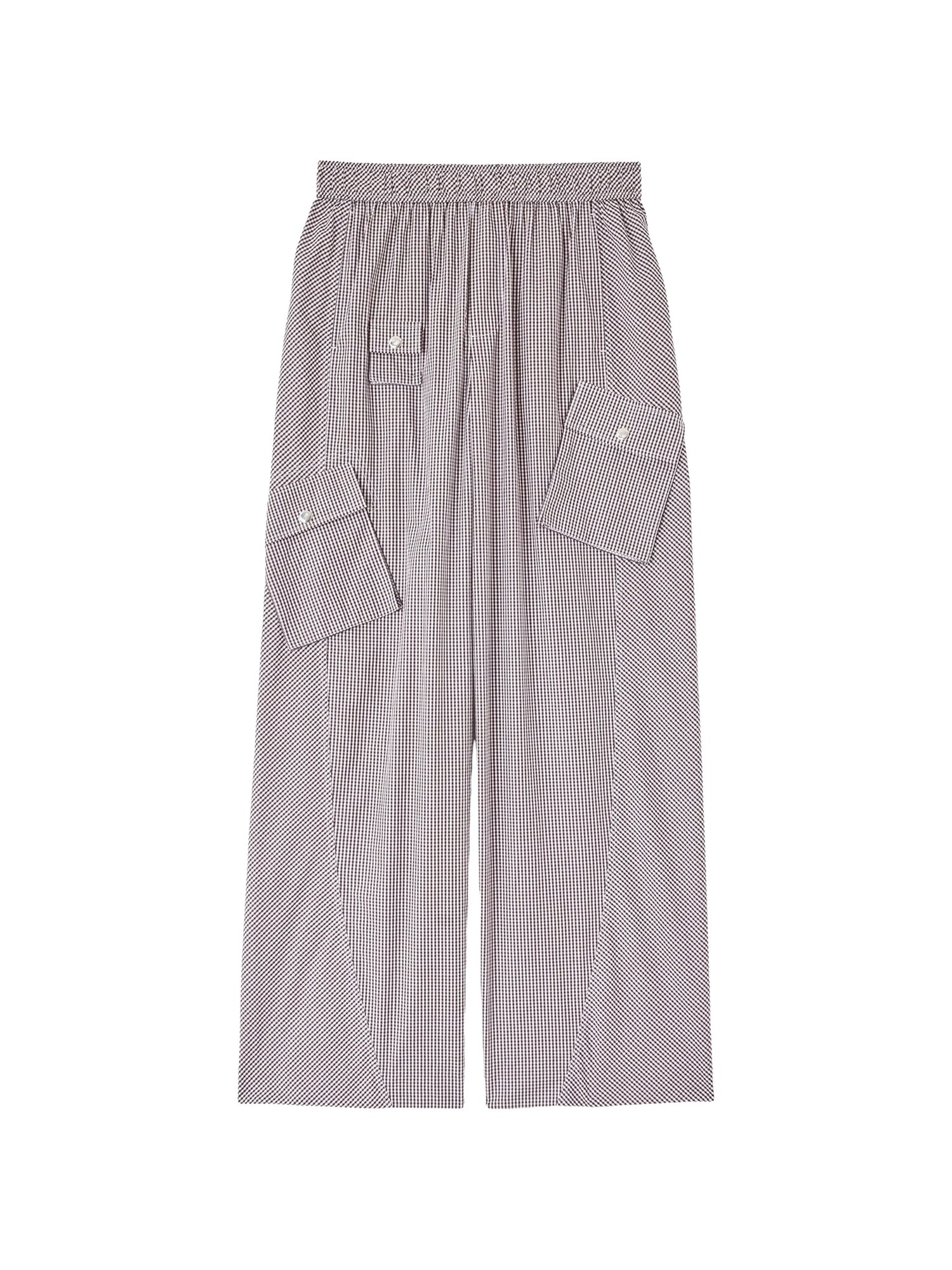 Брюки Check-print cargo pants