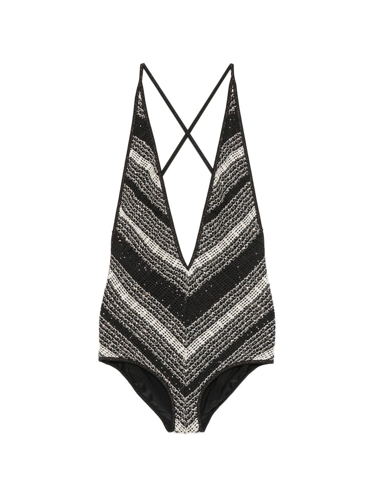 Купальник Zigzag sequin-embellished swimsuit