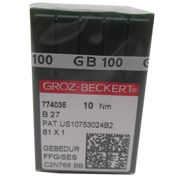 100 шт. Groz Beckert Gebcatori титановые промышленные оверлочные иглы DCX27
