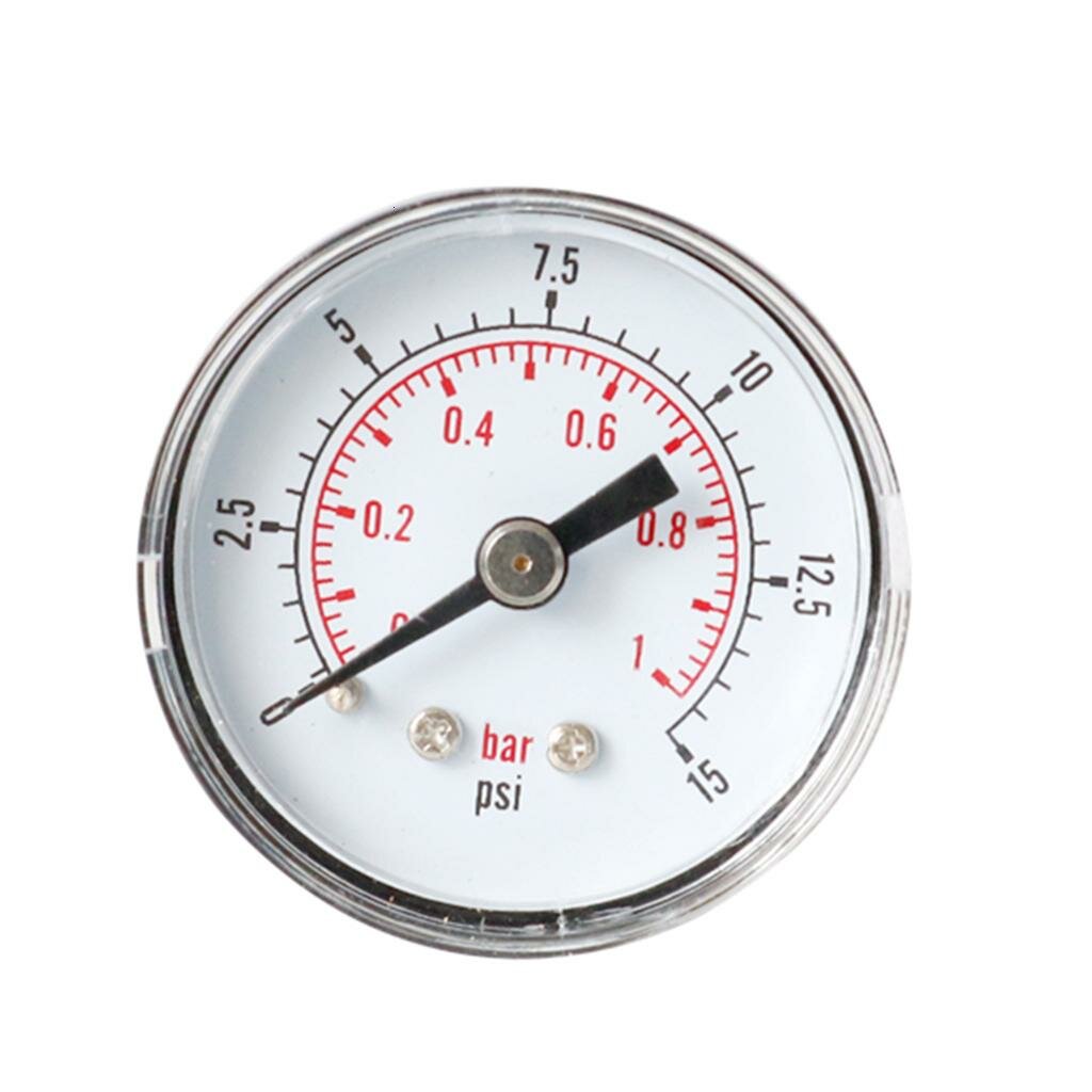 Манометр 40мм 1/8 BSPT 15-300 PSI/бар, 0-15 фунтов на квадратный дюйм