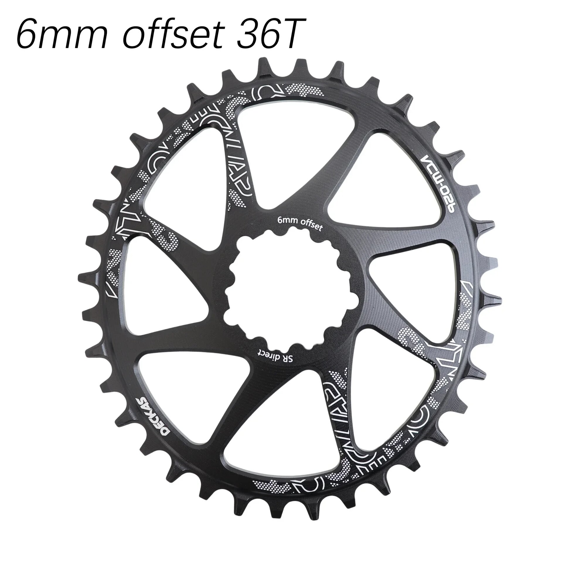 Deckas Oval Цепь 36T, 6mm offset, Direct Mount