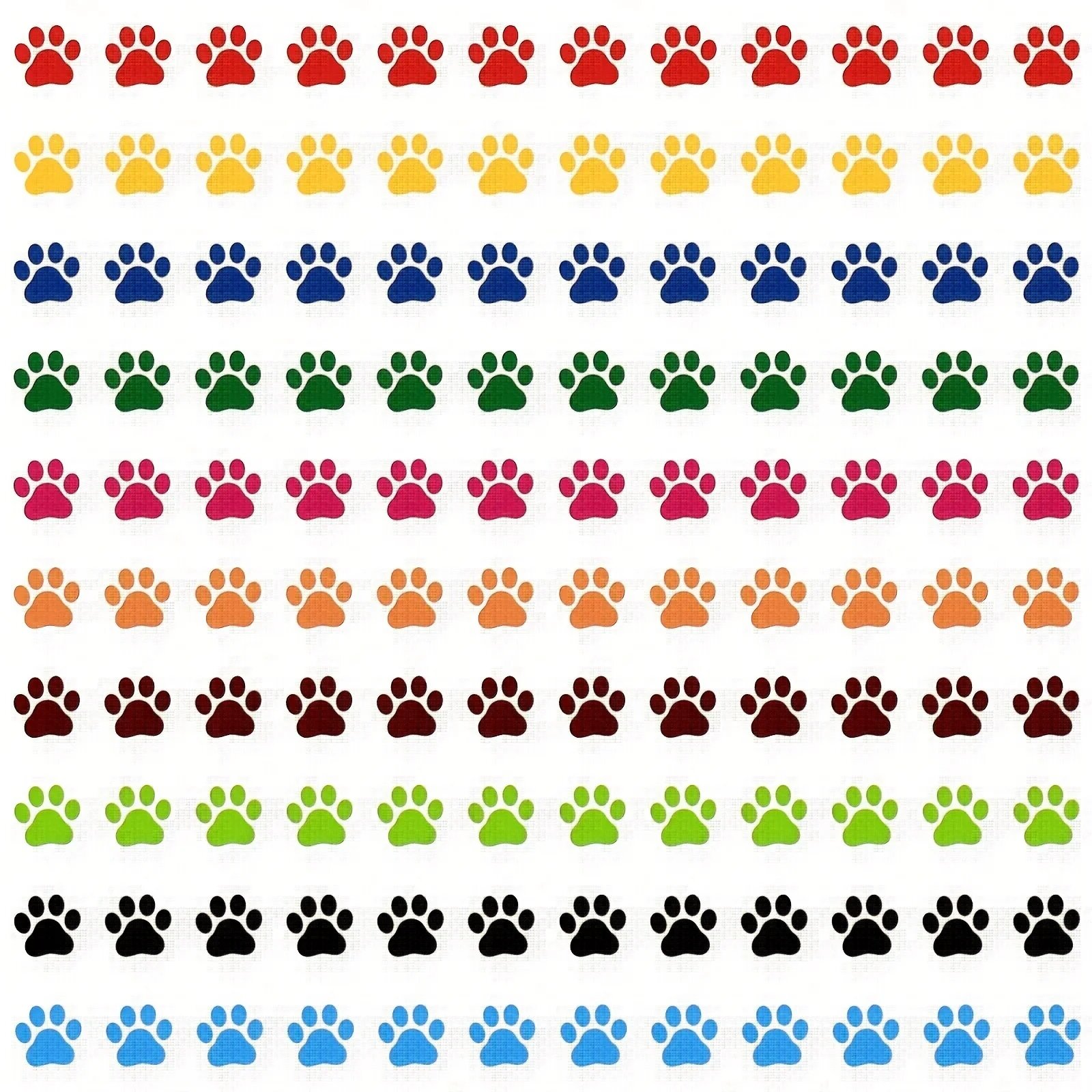 Детские наклейки paw print