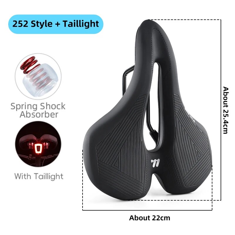 Противоударное велосипедное седло с фонарем 0801252 Taillight