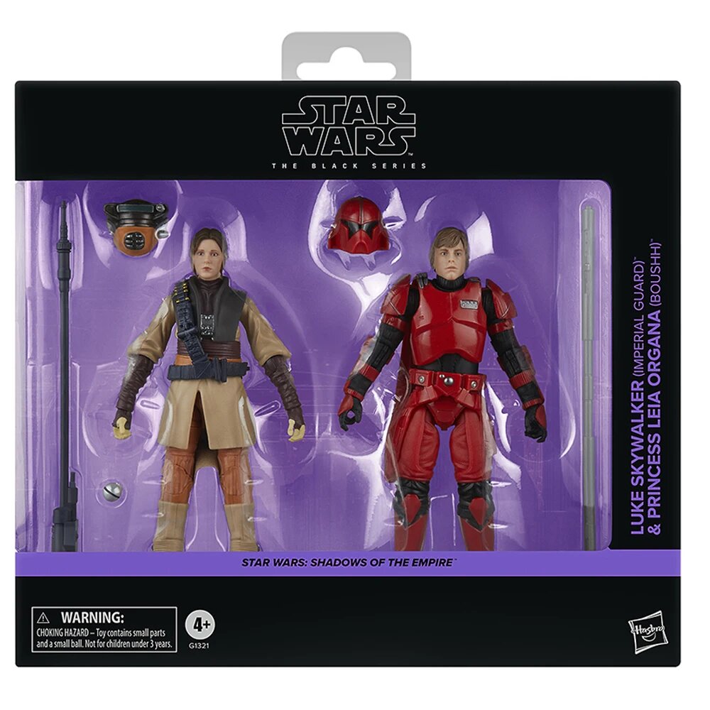 Фигурки Hasbro Star Wars The Black Series Люк Скайуокер и Принцесса Лея 6 дюймов