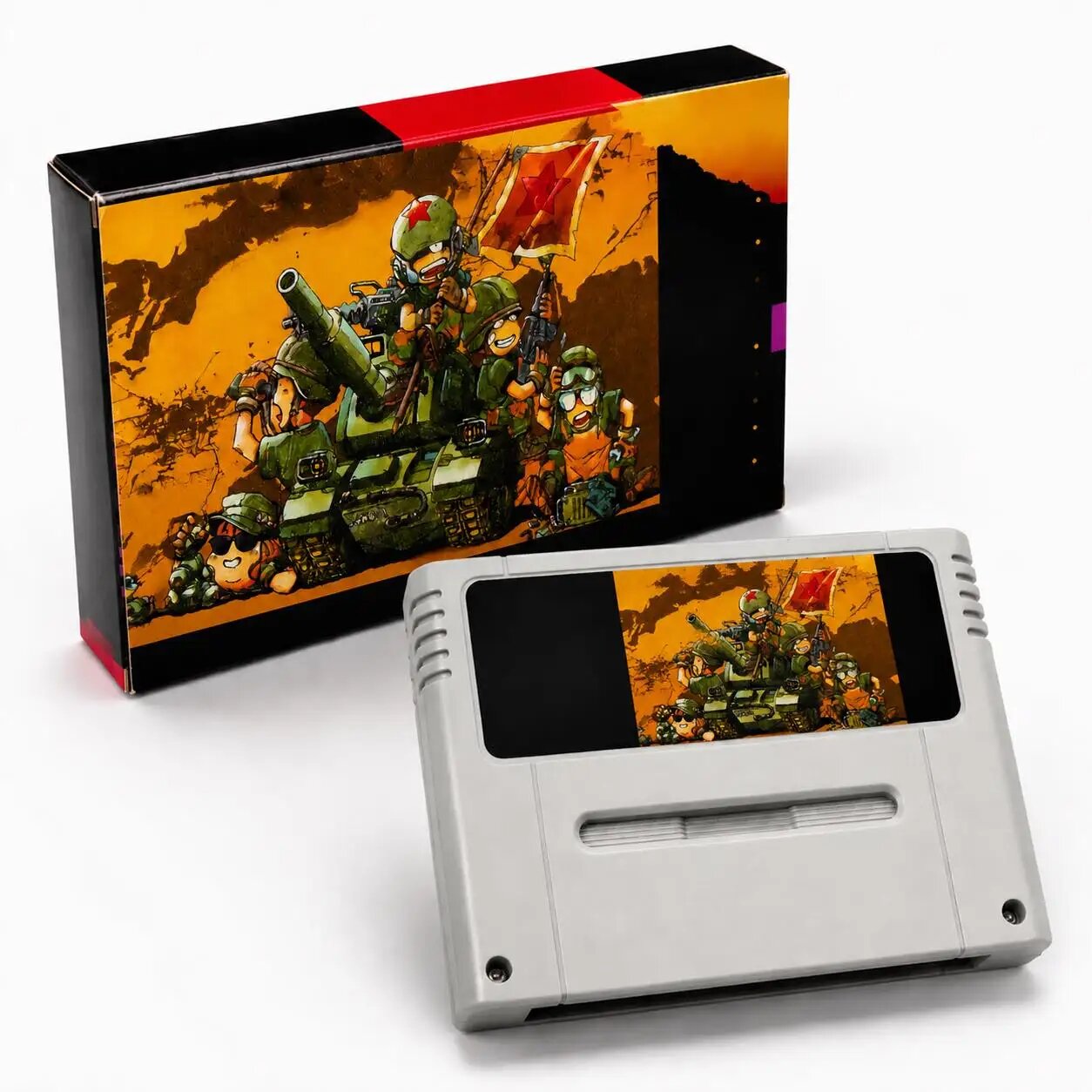 Super F-Wars Strategy 16-bit Retro Cartridge PAL Версия BATTERY With Box