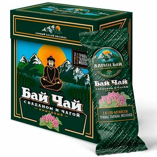 Фито-чай Алтын Бай Бай чай с баданом и чагой (иммунный) 10 стиков по 12 г