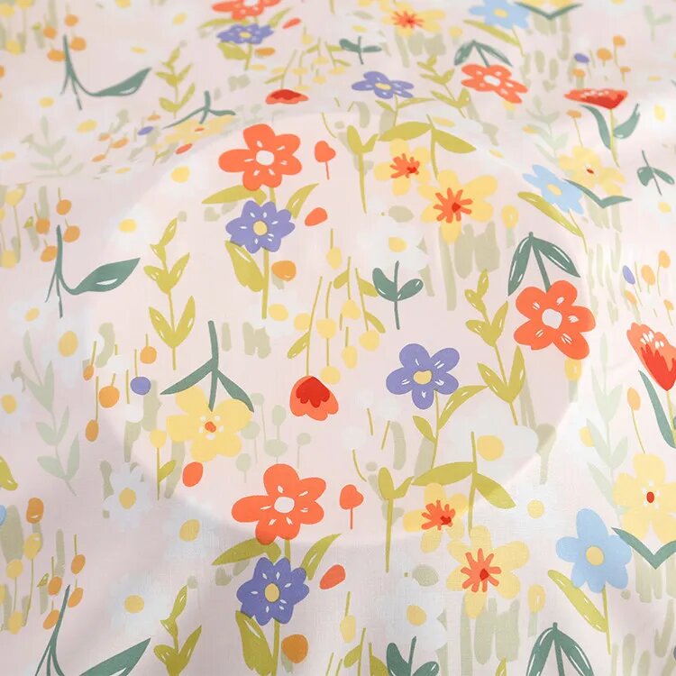 Вискозная ткань с цветочным принтом patchwork algodon 100x142 см Красный, 200cm x 142cm, ysjf255