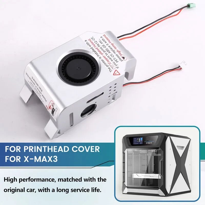 Крышка печатающей головки для 3D-принтера QIDI X-Max3, крышка экструдера, запасные части и аксессуары, передняя крышка.