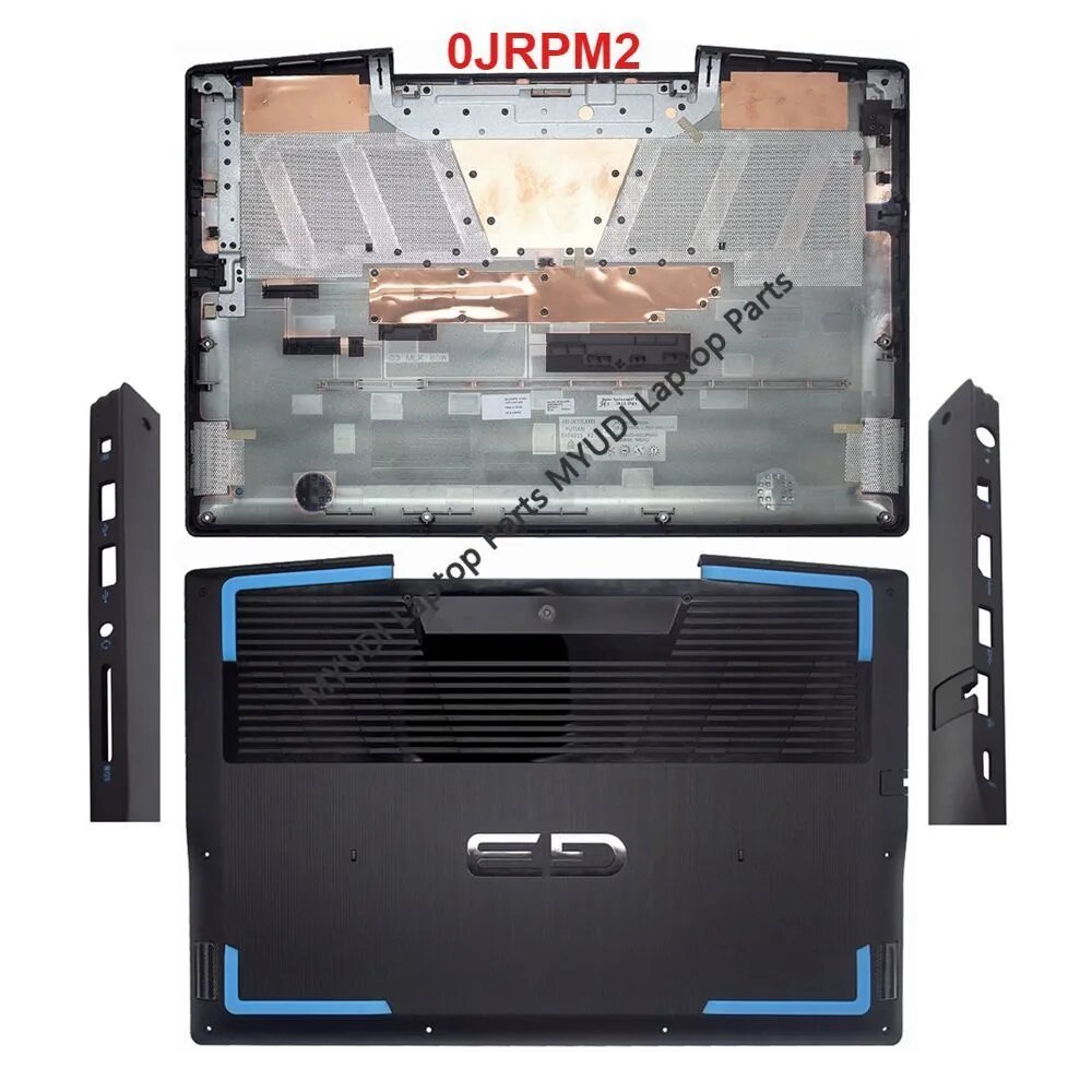 Поддон (нижний корпус) для ноутбука DELL G3 3500 3590 P89F 0HWPRT 0C6JN0 0JRPM2 033VG9 0RCT29 0423VH
