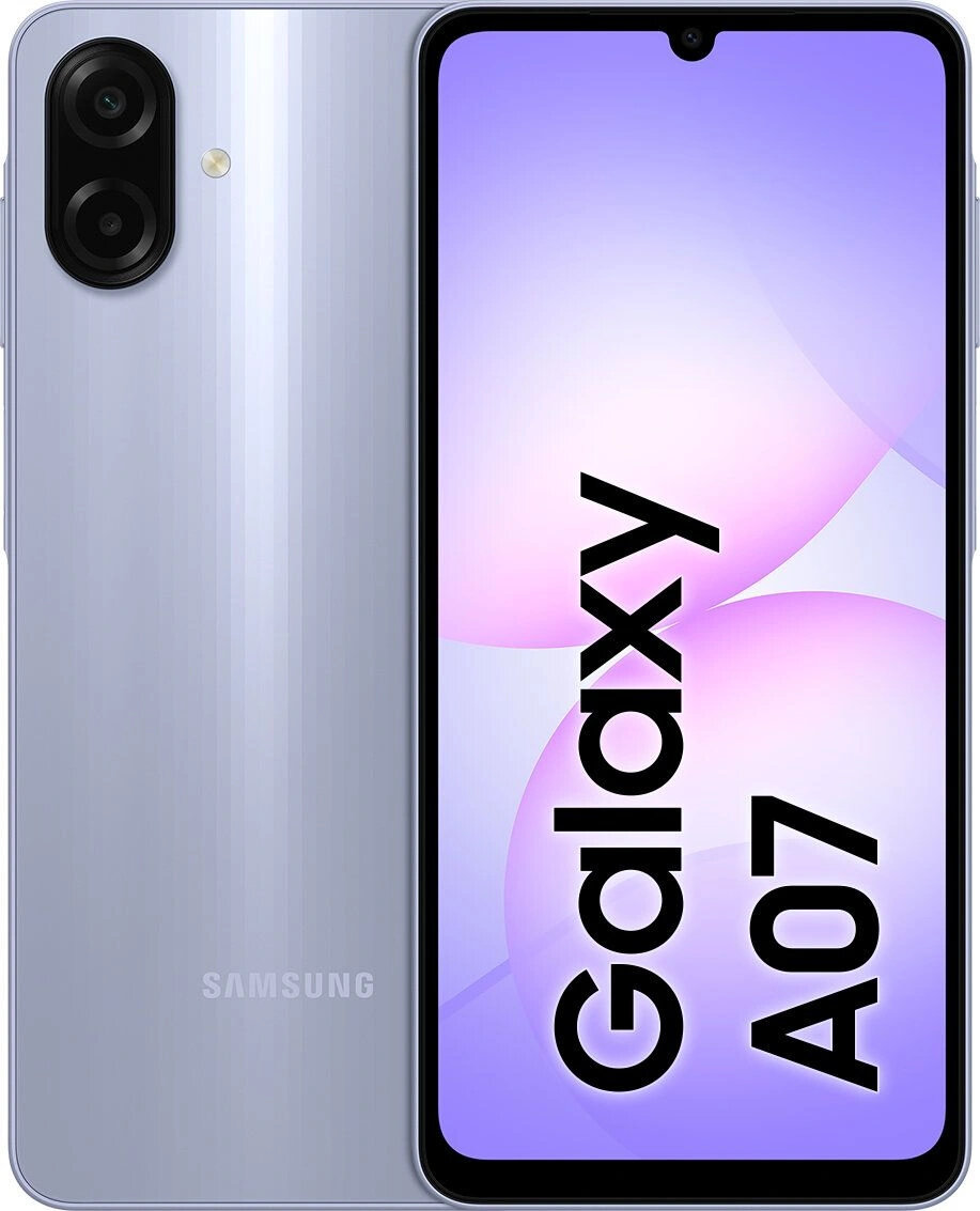 Смартфон Samsung Galaxy A07 6/128 ГБ RU/ЕАС, Dual nano SIM, фиолетовый