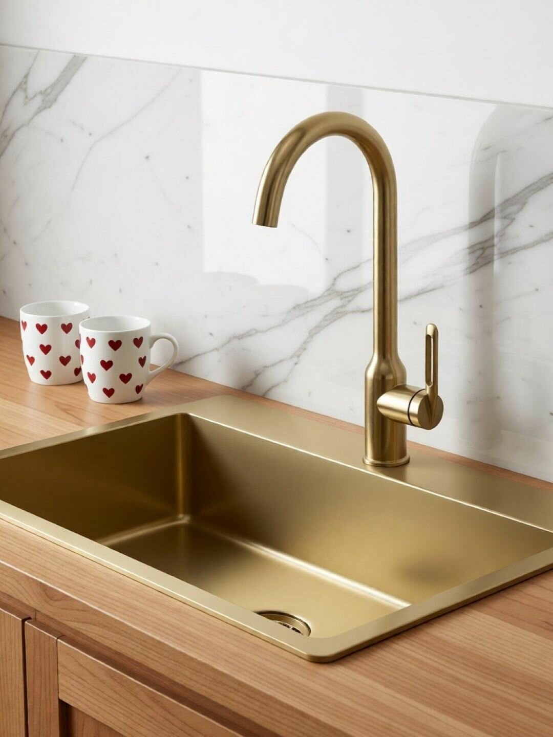 Смеситель для кухни VALFEX Tantalus Steel Golden