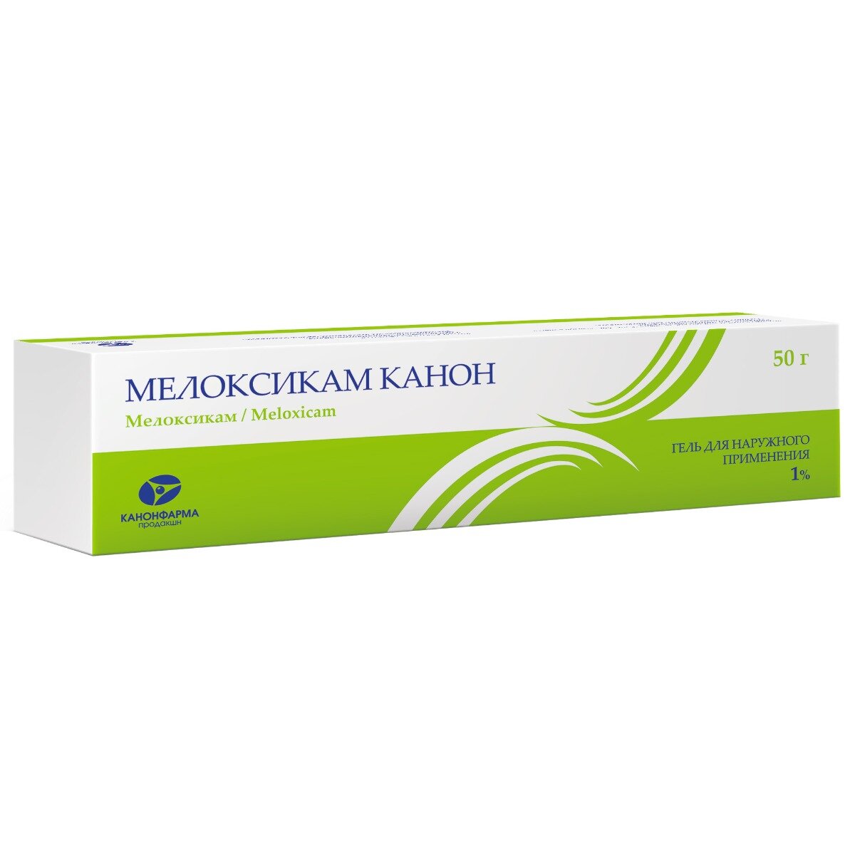Мелоксикам Канон, гель для наружного применения, 1%, 50 г, 1 шт.
