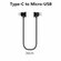 Кабель Type-C to Micro-USB 30см