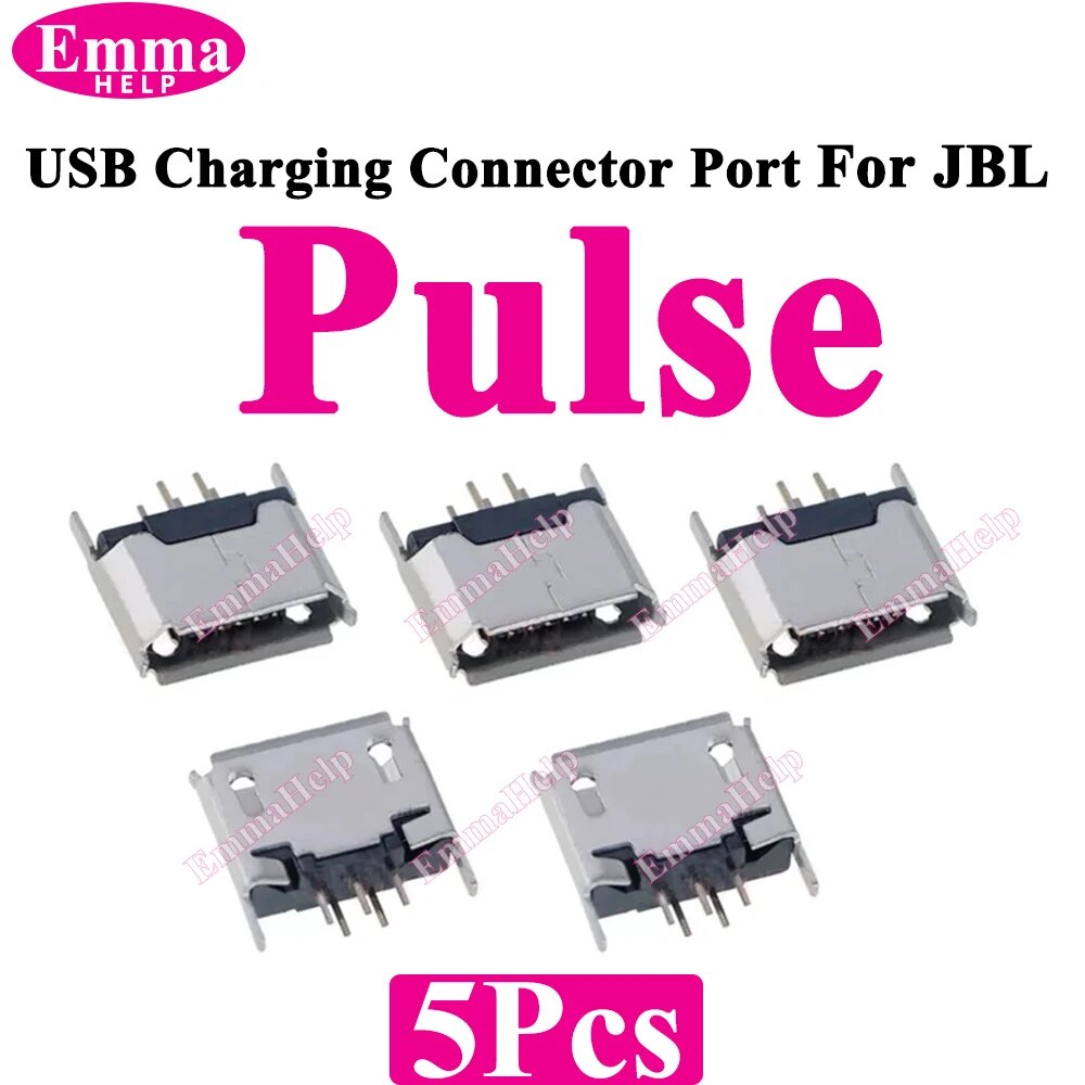 5 шт. разъем порта зарядки Micro USB для JBL Charge 4 Flip 4 5 Pulse 2 3, разъем для 5Pcs-Pulse