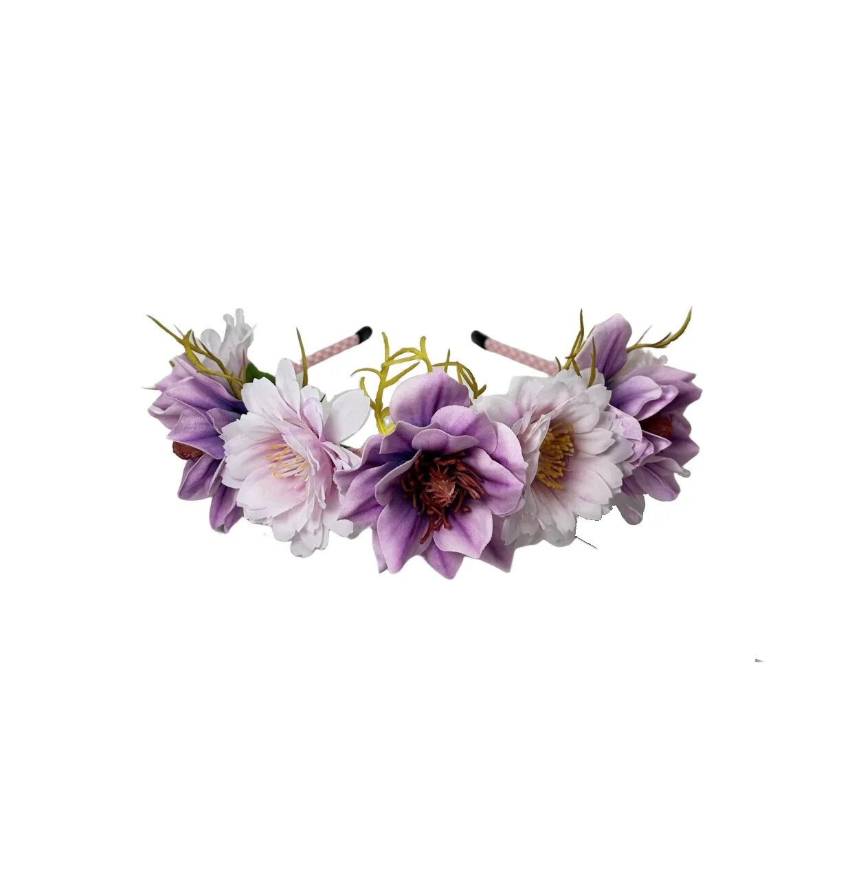 Розовая повязка на голову Bridal Rose Hair Bracelet Фиолетовый, 7