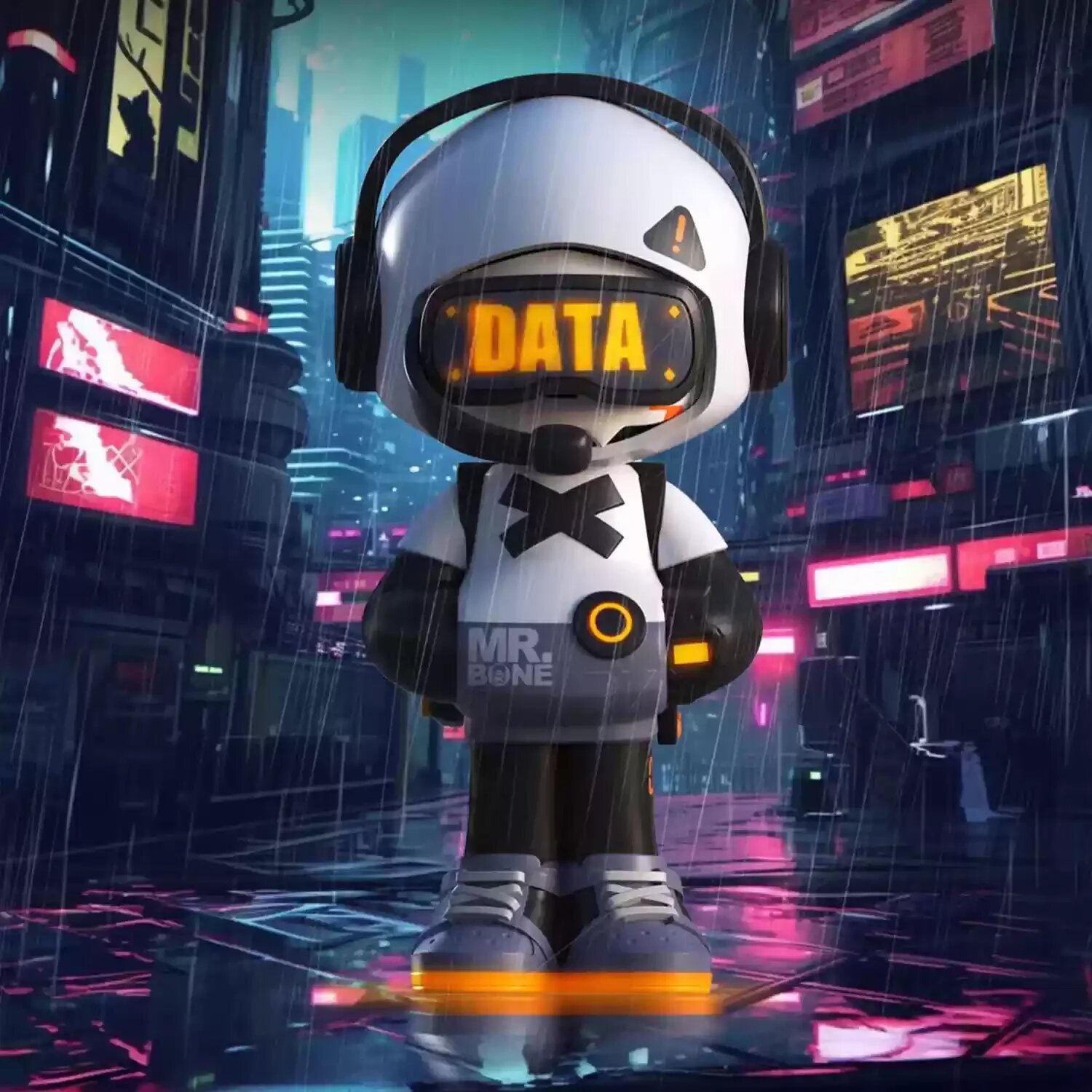 Фигурки Mr.Bone Time Travel Series Luo Jiujiu INFORMATION AGE