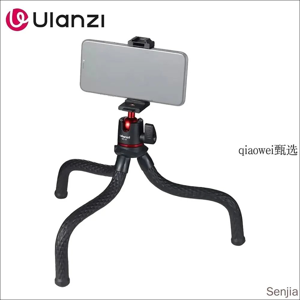 Штатив Ulanzi MT-11 Octopus настольный, гибкий осьминог с креплением для телефона и фотоаппарата для фото и видео съёмки