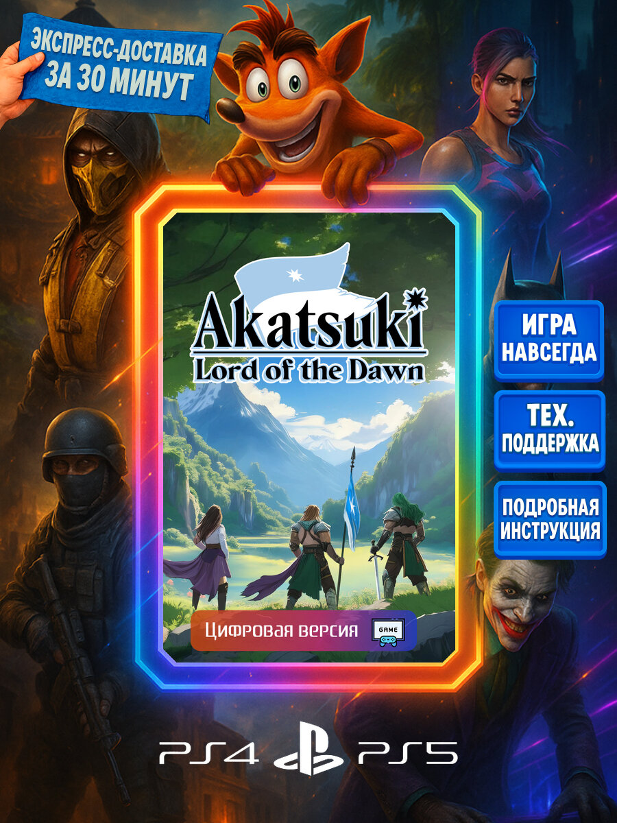 Akatsuki: Lord of the Dawn PS4/PS5 | Моментальная доставка | Английский язык | Тактические