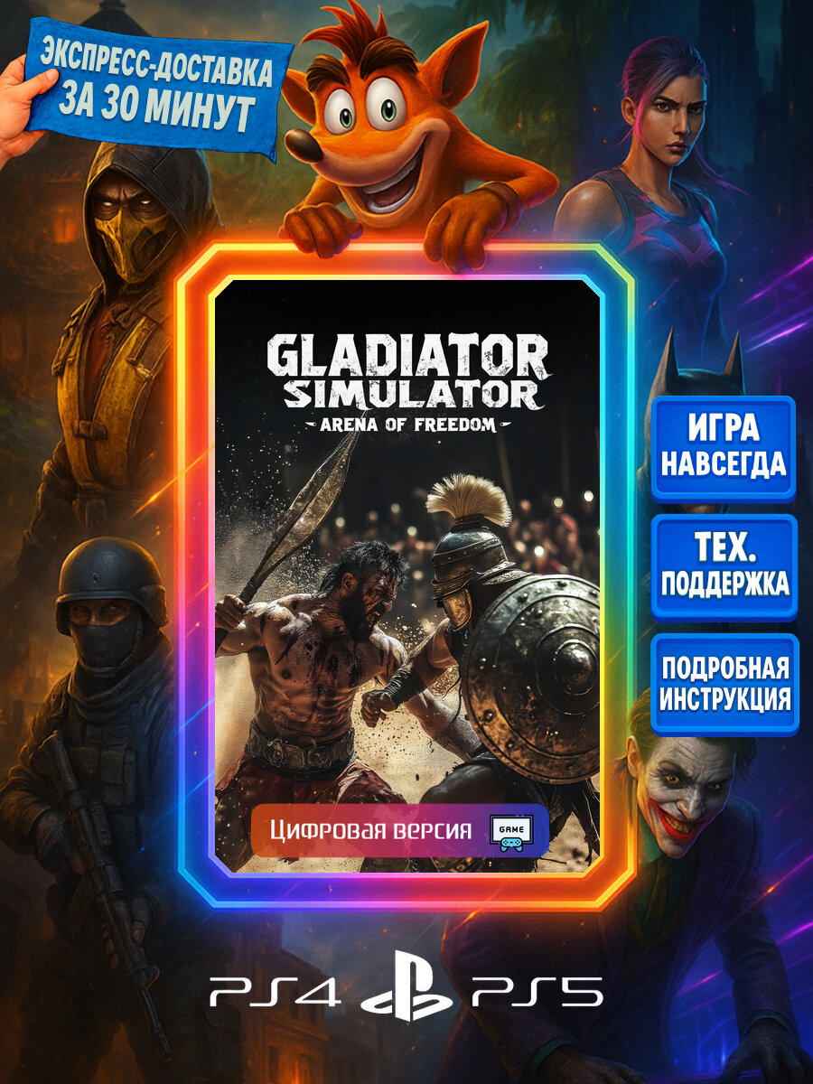 Gladiator Simulator: Arena of Freedom PS4/PS5 | Моментальная доставка | Английский язык | Боевики