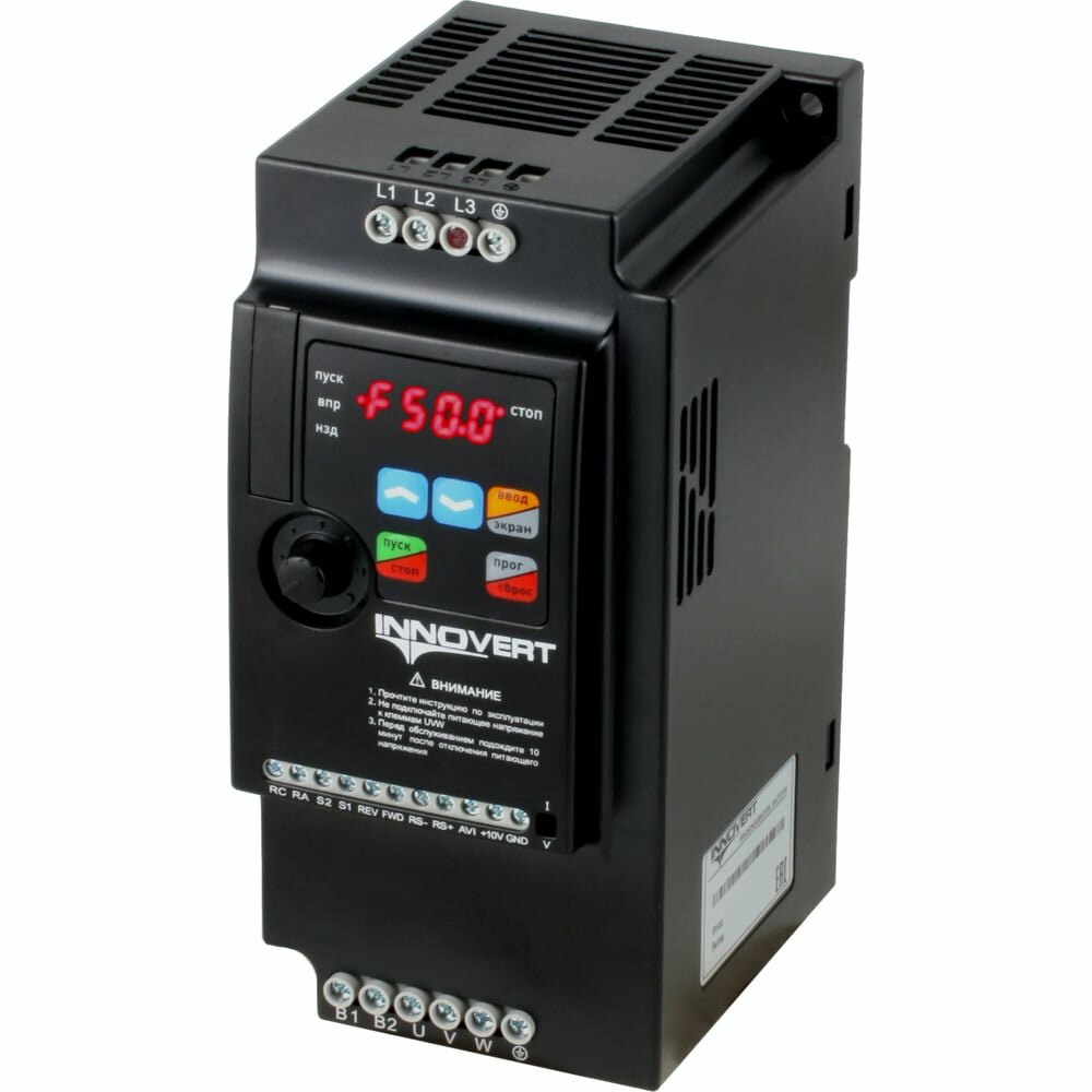 Преобразователь INNOVERT ISD mini PLUS, выходной ток 6.8 А 3,0 кВтx380 В ISD302M43E — фото 1
