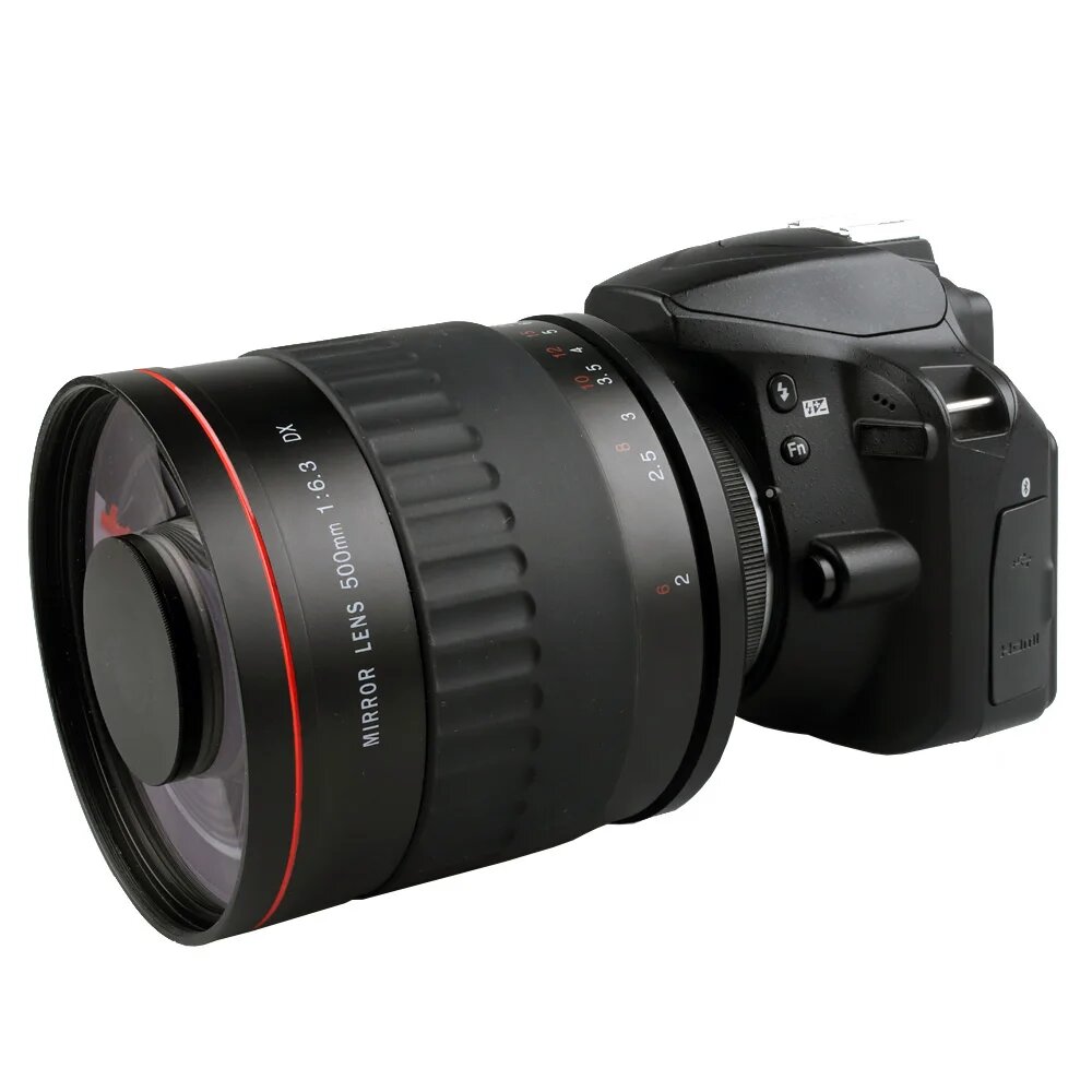 Lightdow 500 мм F6.3 телеобъектив для Nikon Canon Pentax Sony Черный, Канон ЭФ, черный
