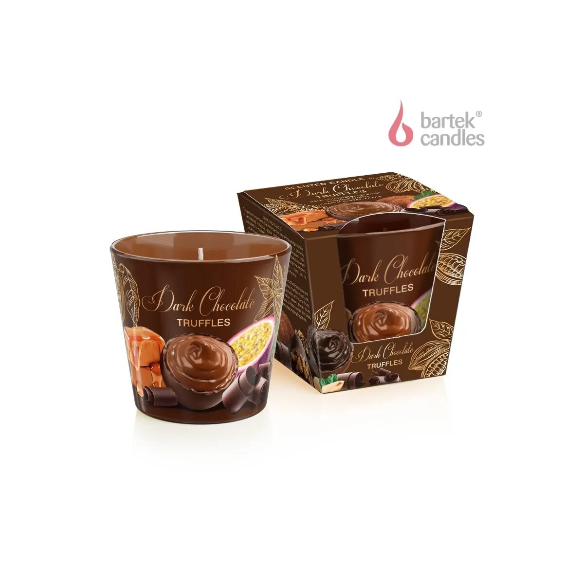 BARTEK Арома-свеча "Chocolate Paradise" DARK CHOCOLATE TRUFFELS 115g