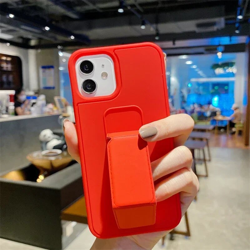 Магнитный кожаный чехол с ремешком на запястье для IPhone 14 13 12 Красный, Красный, For iPhone 11