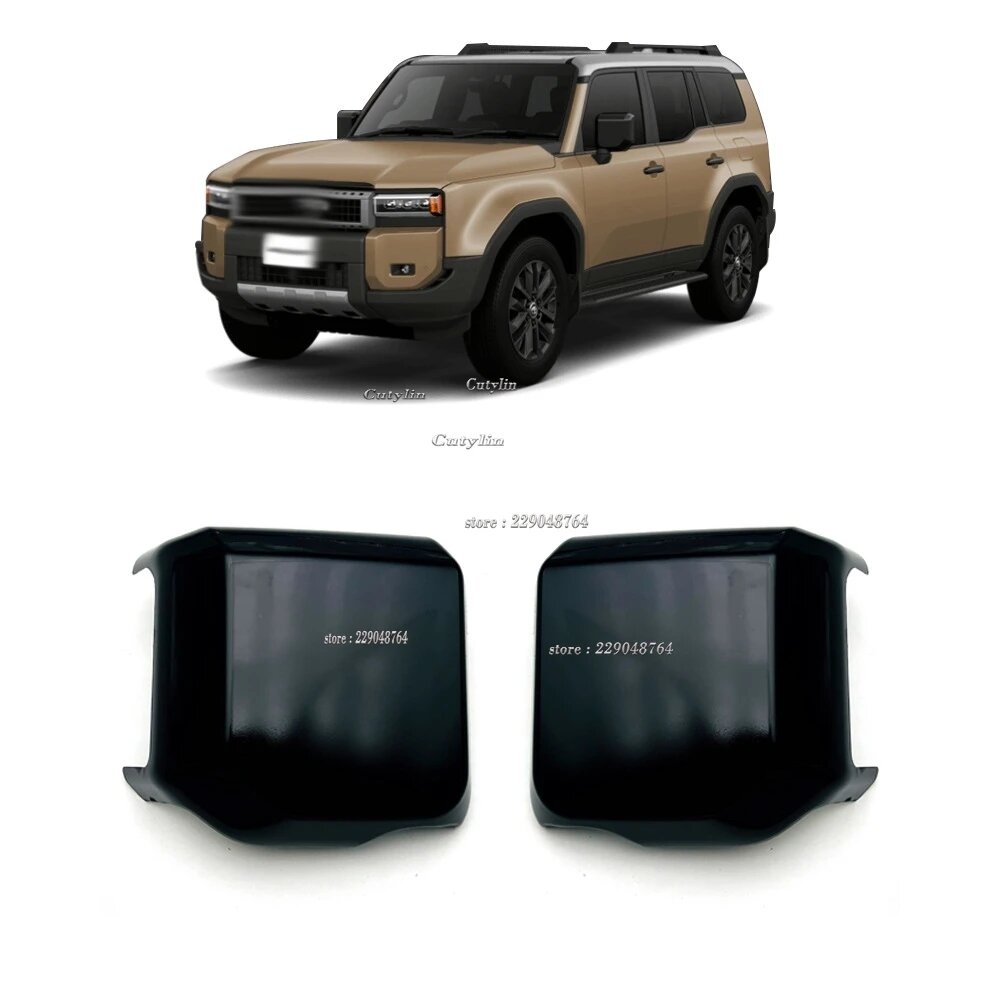 Для Toyota Land Cruiser 250 Prado LC250 2024 ABS карбоновый автомобильный фонарь ABS Piano Black