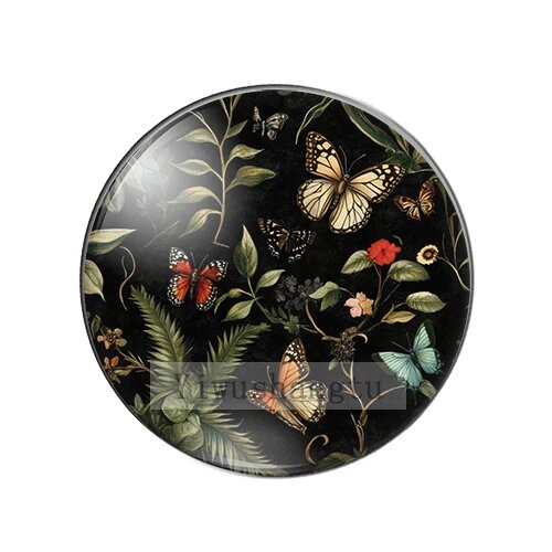 Круглые стеклянные фотокабошоны Green Forest Animal illustration 10 шт. 20 мм, D