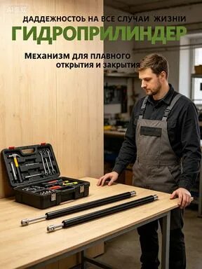 Термопривод для теплицы443 х 18.1мм, Сталь, Металл, 1 шт