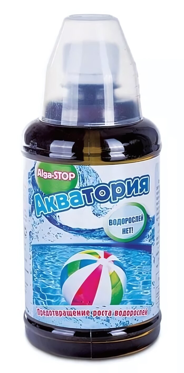 Средство от водорослей в бассейне Акватория "Alga-Stop" 500 мл с мерным стаканом
