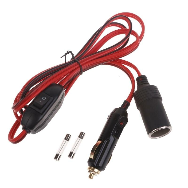 12V 24V Автомобильный удлинитель прикуривателя с выключателем, 5m