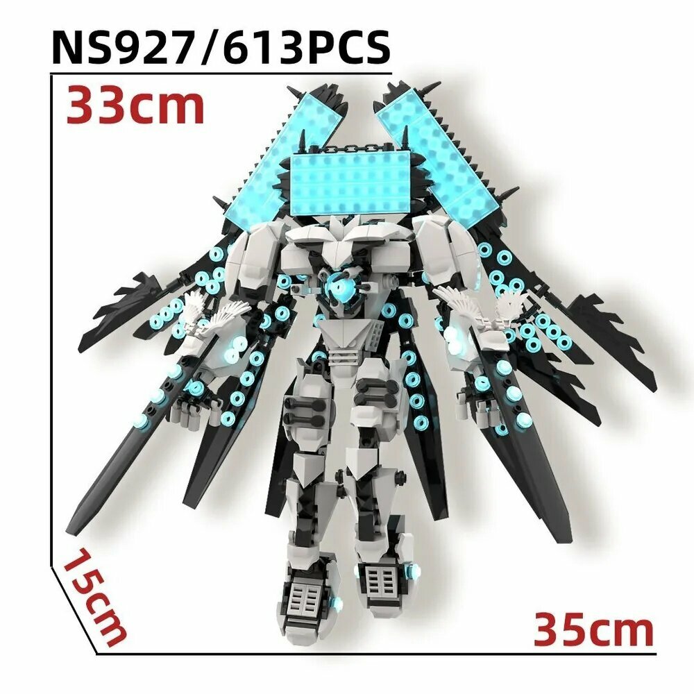 Skibidi Туалет "Логотип" Строительный набор Titan TV Man, DIY Building Block Toys MOC Gifts