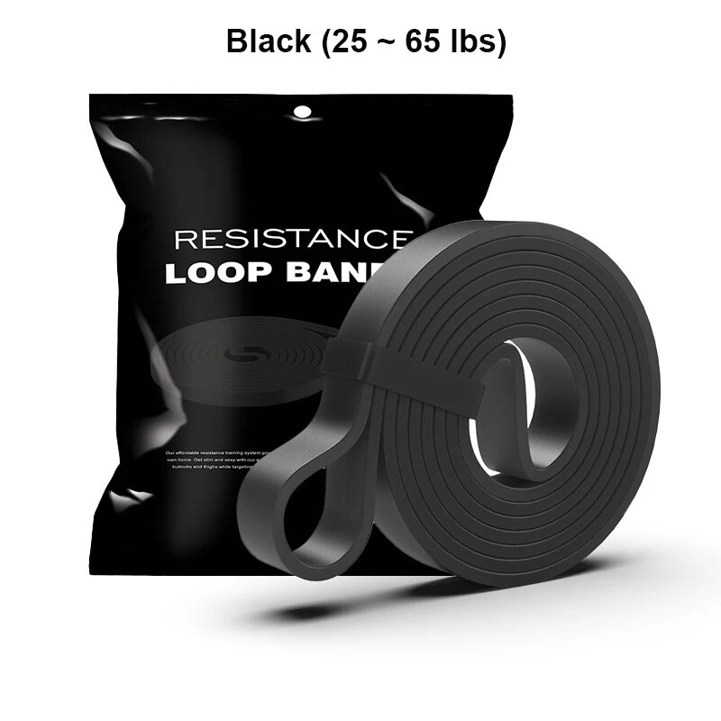 Эспандеры Rooxin для силовых тренировок Черный, 65-LBS-Black