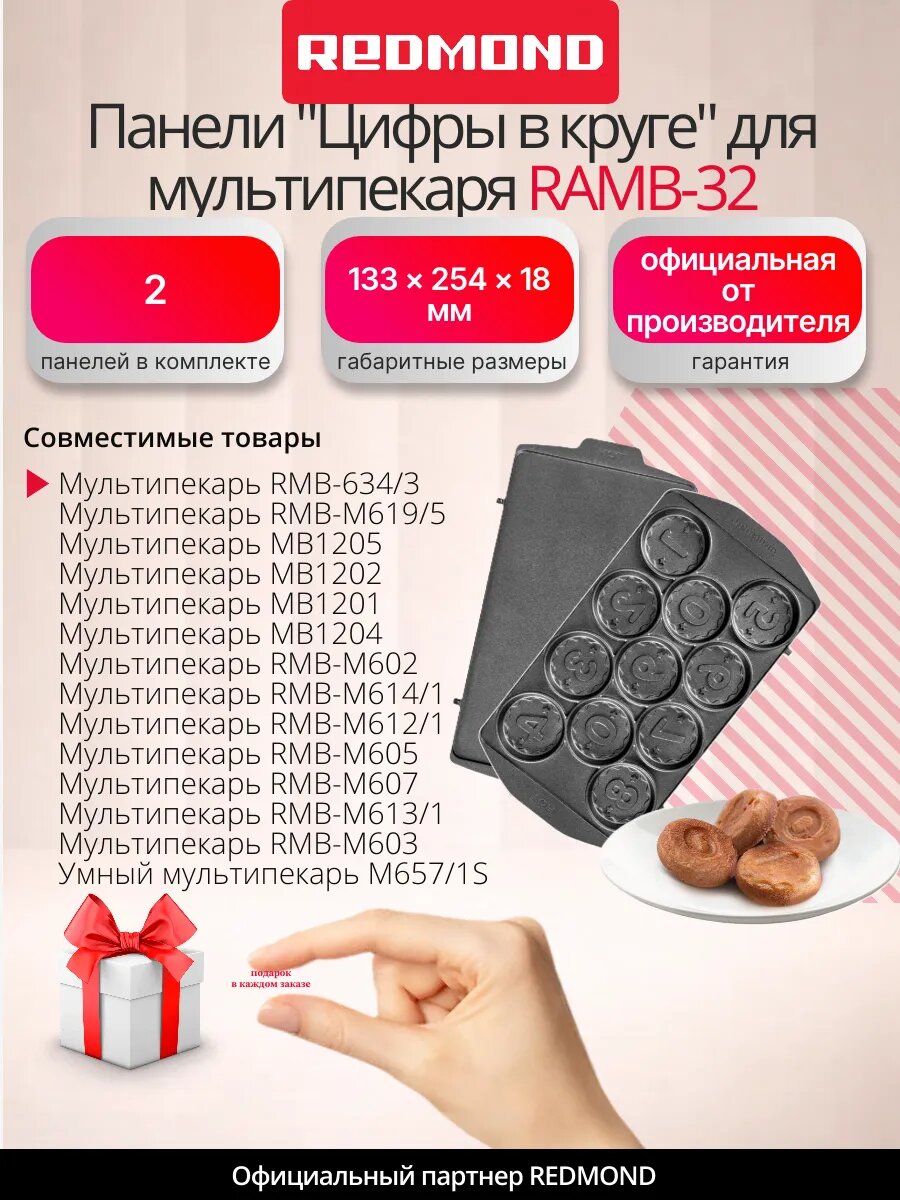Панели "Цифры в круге" для мультипекаря RAMB-32