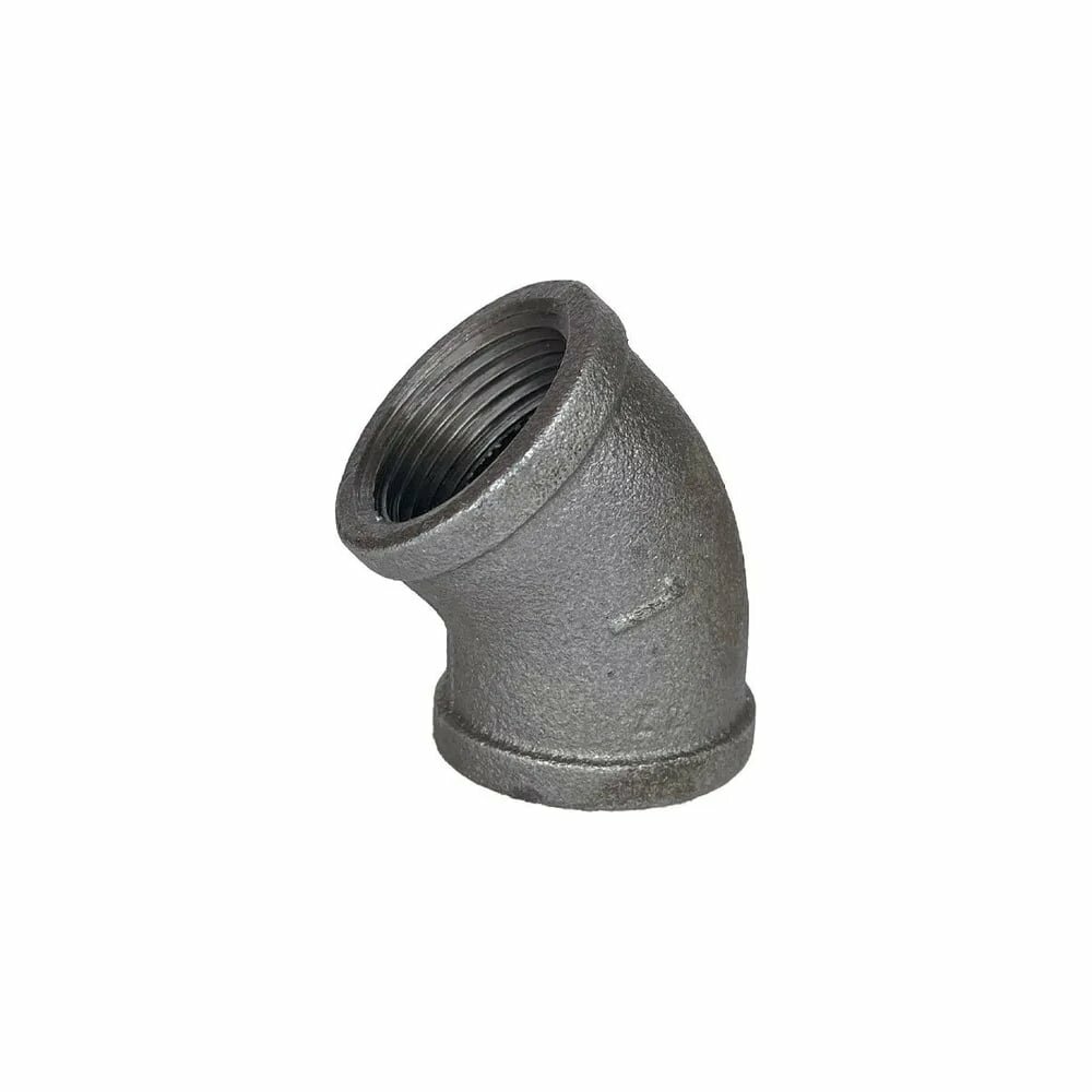 Угольник Fittex PLUS чугун, 45 градусов, Ду15, 1/2" м/м 128-6270