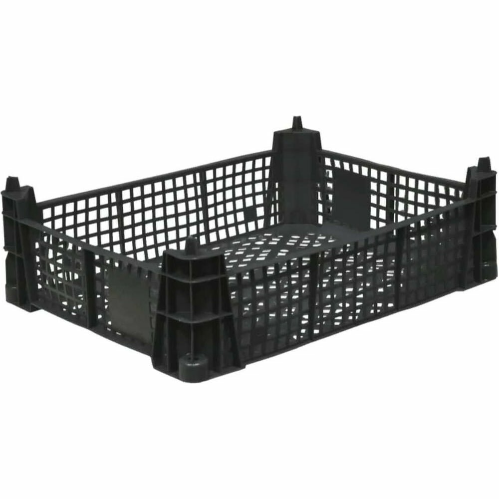 Ящик Дигрус 9 л, перфорированный, 400x300x110 мм, чёрный Я/ПЕР-9-Ч/Д