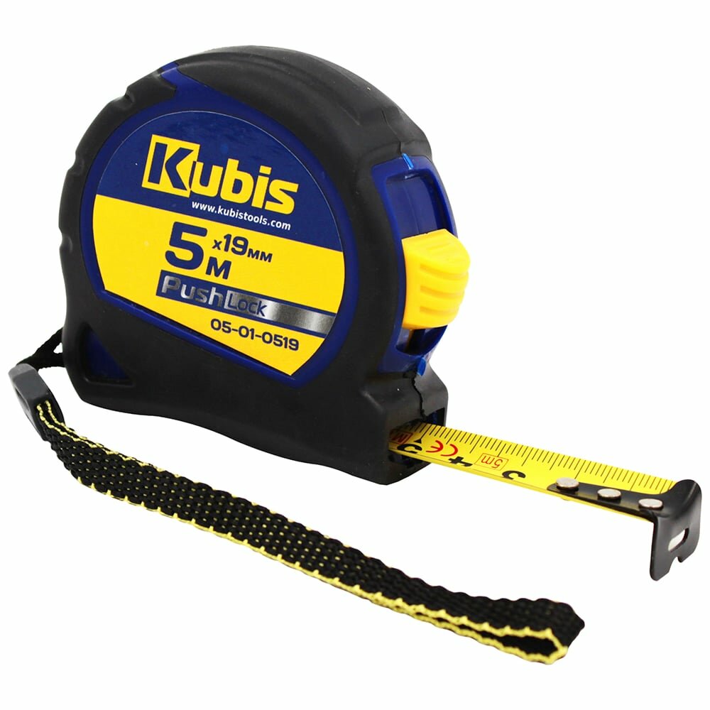 Рулетка измерительная KUBIS 5 м19 мм PushLock 05-01-0519