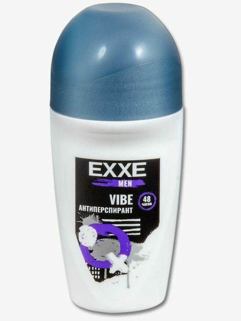 Дезодорант мужской EXXE VIBE "Свежий вайб", антиперспирант, 50 мл