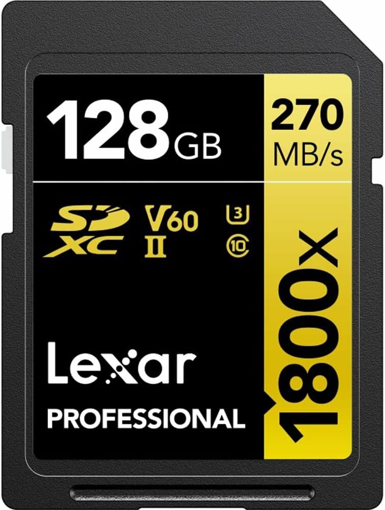 Карта памяти Lexar Professional SDXC 128GB UHS-II U3 V60 R280/W210MB/s [LSD1800128G-BNNNG]