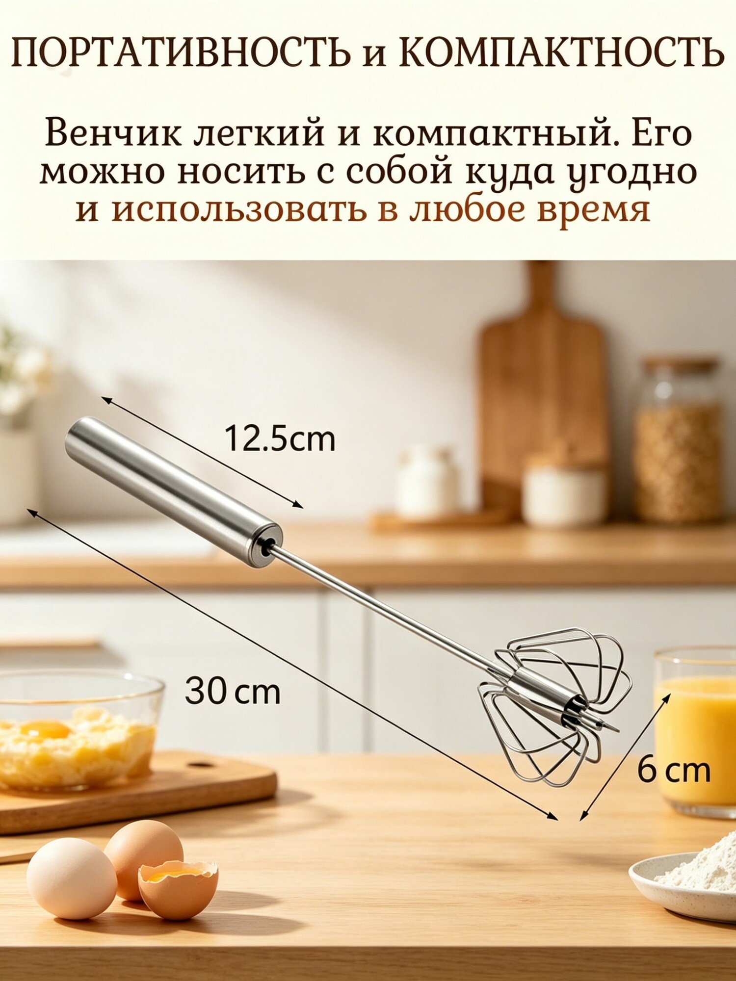 Венчик, длина 30 см — фото 1