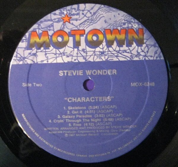 Stevie Wonder - Characters EX- — фото 1