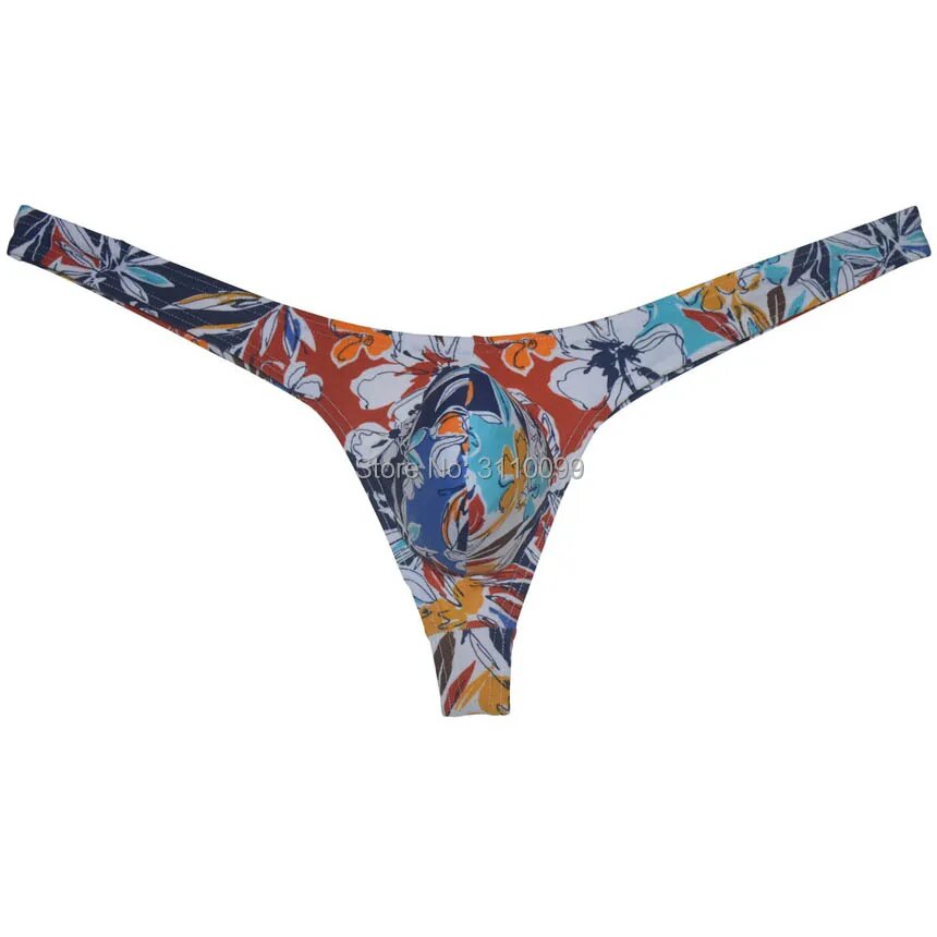 Стринги женские M, Brown Hibiscus