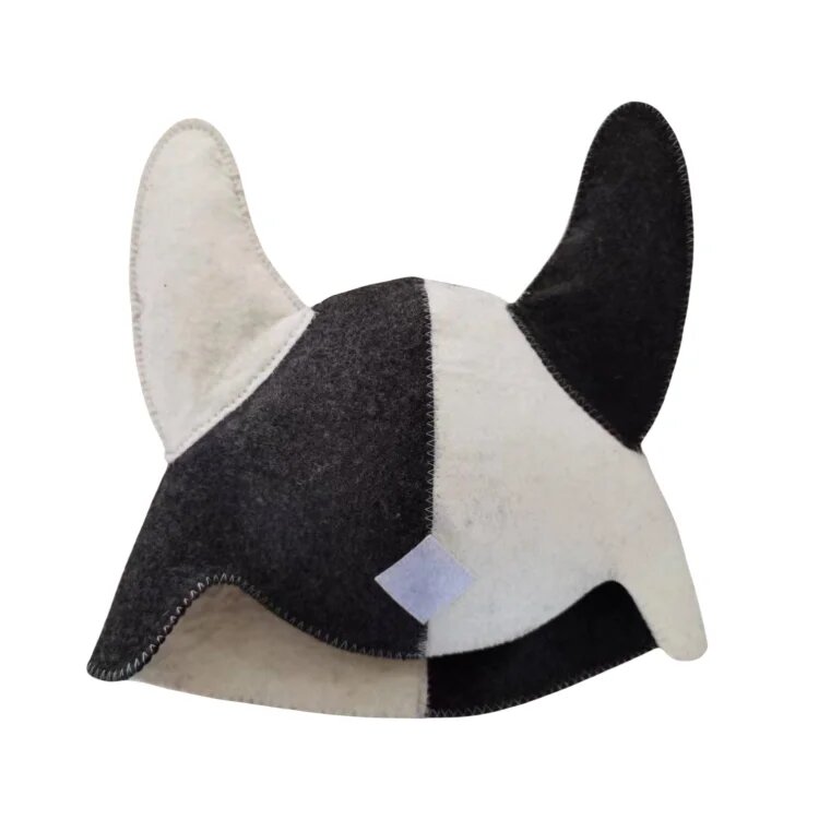Шерстяная шапка для сауны Серый, wool felt hat viking