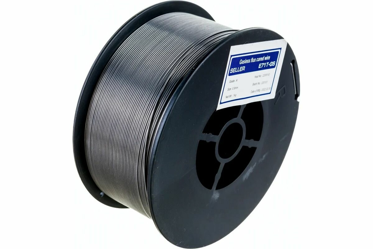 Проволока для сварки порошковая E71T-GS 0,8 мм 1 кг D-100 Seller
