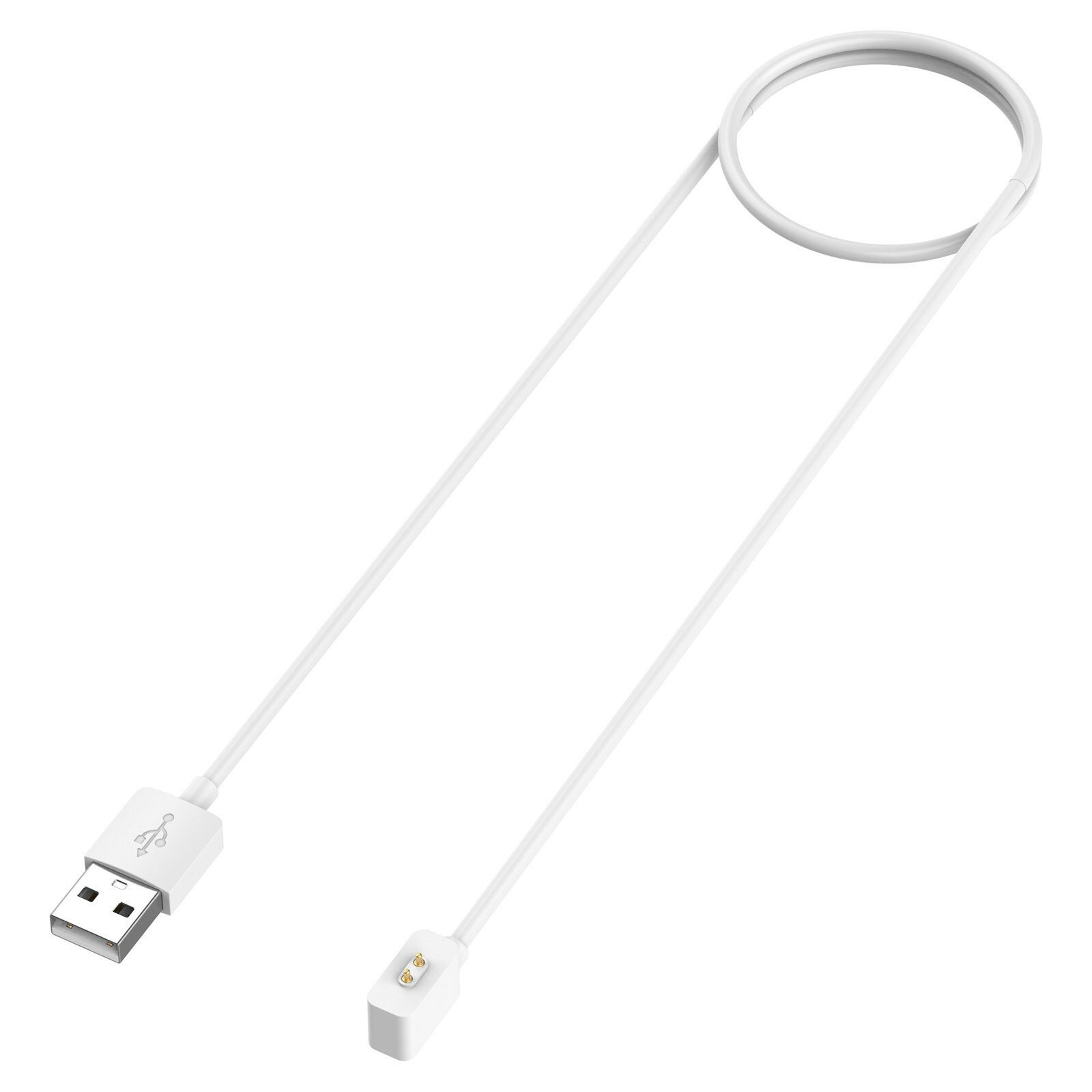 Магнитный зарядный кабель для Xiaomi Band 8, белый, USB-A, 60 см, с защитой, совместимый с Xiaomi Handheld Band 8